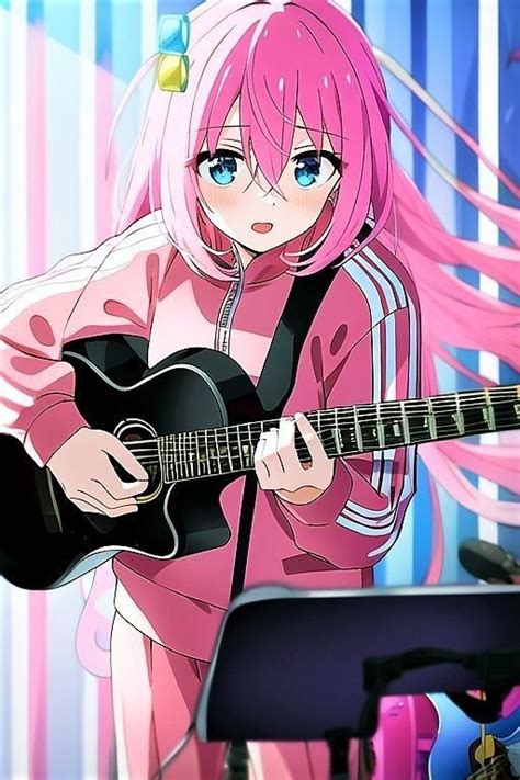 Gotou Hitori Playing Guitar Ixy Anime Waifu Artofit