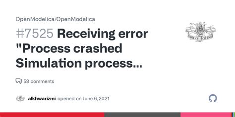 Receiving Error Process Crashed Simulation Process Failed Exited With Code 1073741511