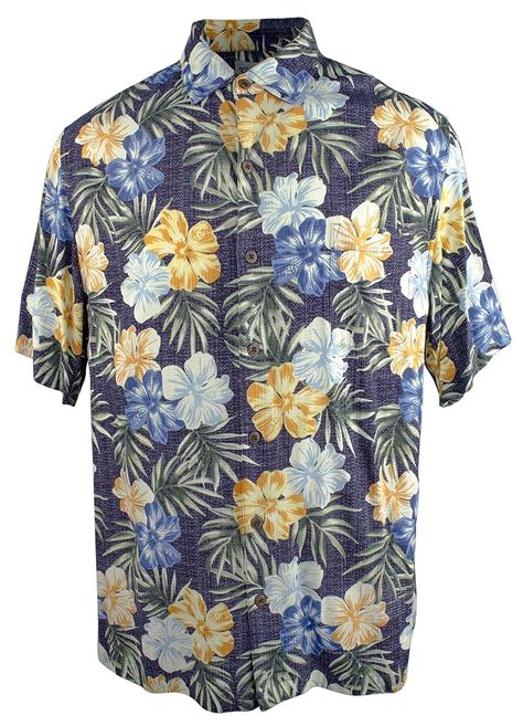 Buy Men S Tropical Print Woven Short Sleeve Shirt DN XL At Amazon In
