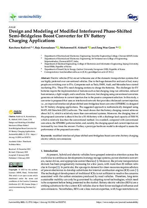 Pdf Design And Modeling Of Modified Interleaved Phase Shifted Semi