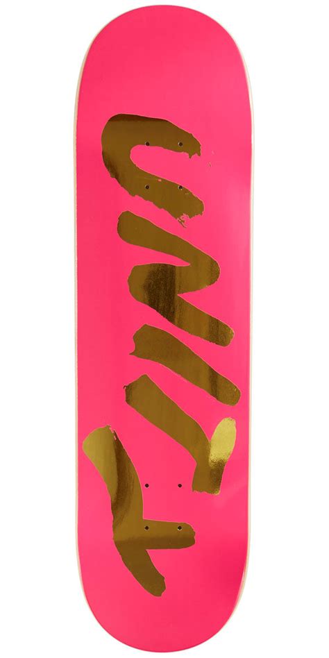 Unity Wet Gold Skateboard Deck Pink 875 Ccs