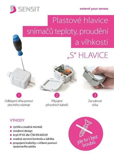 Temperature Sensors With A Stem And Plastic Connection Head Sensit