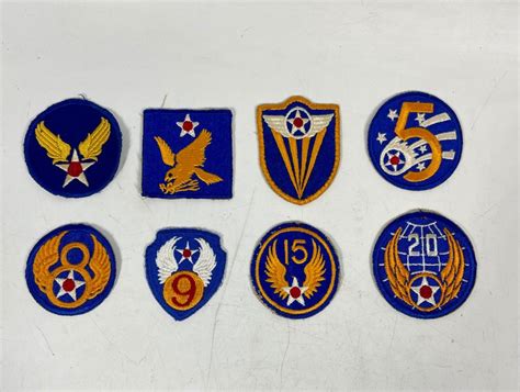 Lot Of 8 Us Army Air Corps Wwiiair Force Patches