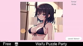 Waifu Puzzle Party Free Game Itchio Puzzle D Adult Anime Hentai Nsfw Xnxx Com