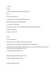 Envsoc Hb Lecture Notes Pdf Outline Recall The Geography Of
