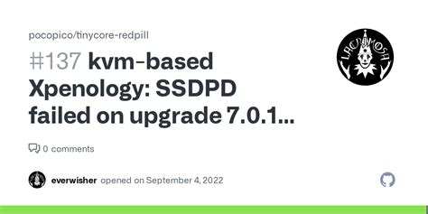 Kvm Based Xpenology Ssdpd Failed On Upgrade To