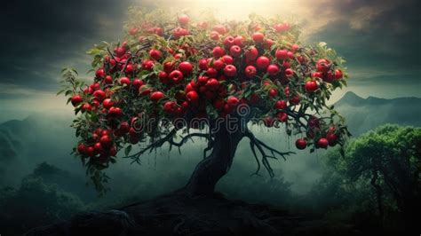 Eve Tree Of Knowledge Of Good And Evil Stock Illustration Illustration Of Disobedience