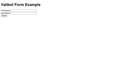 Tanstack Form Example React Valibot Codesandbox