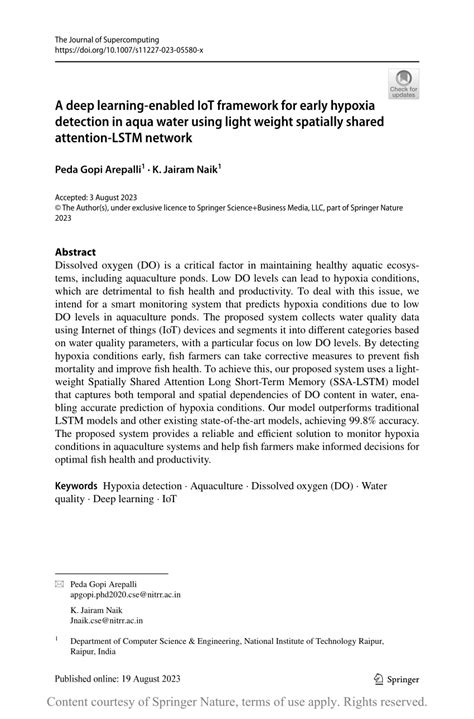 A Deep Learning Enabled IoT Framework For Early Hypoxia Detection In
