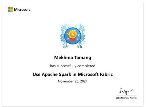Mekhma Tamang On Linkedin Microsoftlearn Apachespark