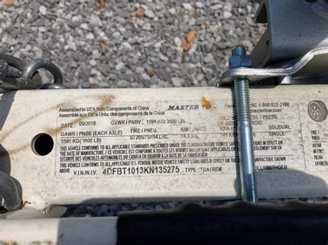 2019 Master Tow Car Dolly Title Lot 566 Machinery Auction Rolling