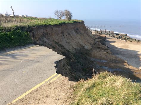 Coastal Erosion Happisburgh Norfolk UK Sandbar Landforms Erosion