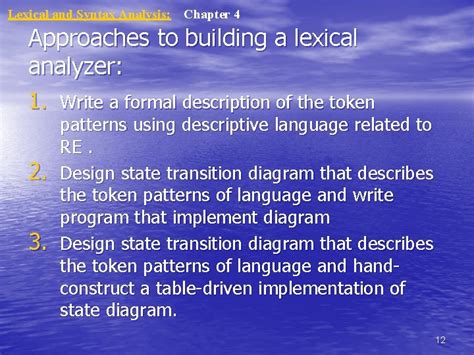 Chapter 4 Lexical And Syntax Analysis 1 Lexical