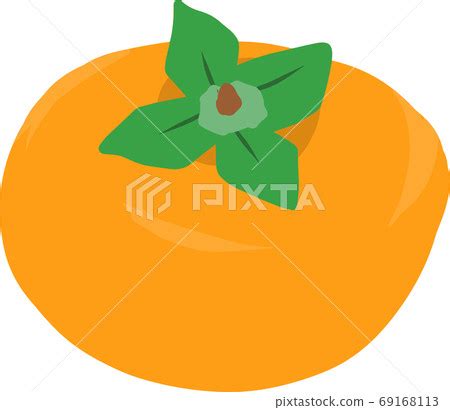 簡單可愛的柿子圖 插圖素材 69168113 PIXTA圖庫