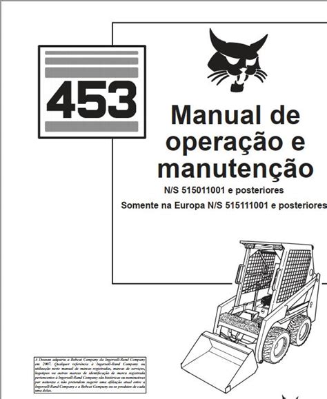 Bobcat Loader Operation Maintenance Manual PT