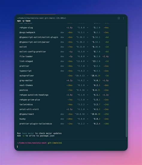 How To Upgrade Your Node Packages With Taze