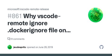 Why Vscode Remote Ignore Dockerignore File On Root Of Docker Context