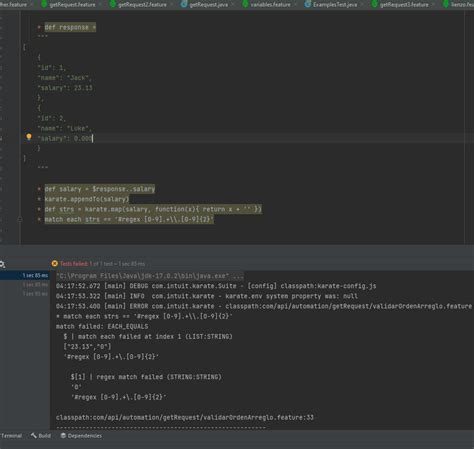 Karate How Can I Validate A Decimal Number With A Regular Expression