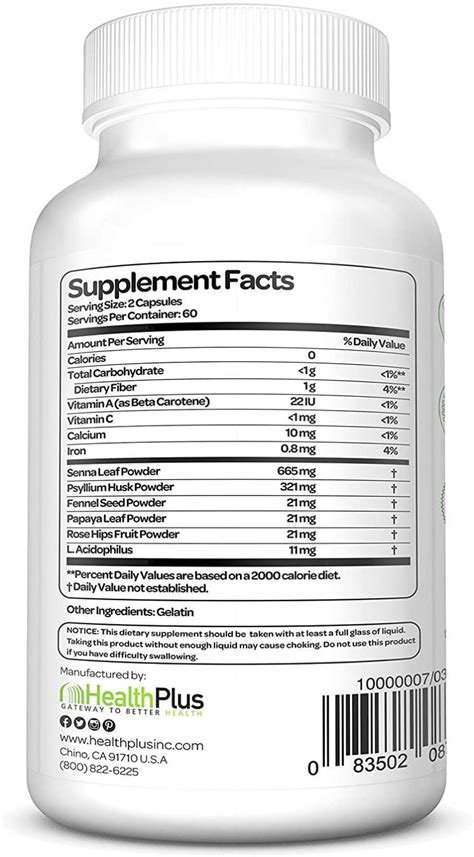 Super Colon Cleanse Capsules Barefoot Doctor Herbs