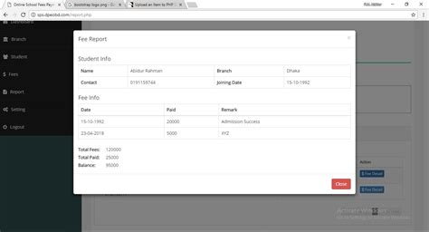 School Payment System Php Mysql Source Code Iwantsourcecodes