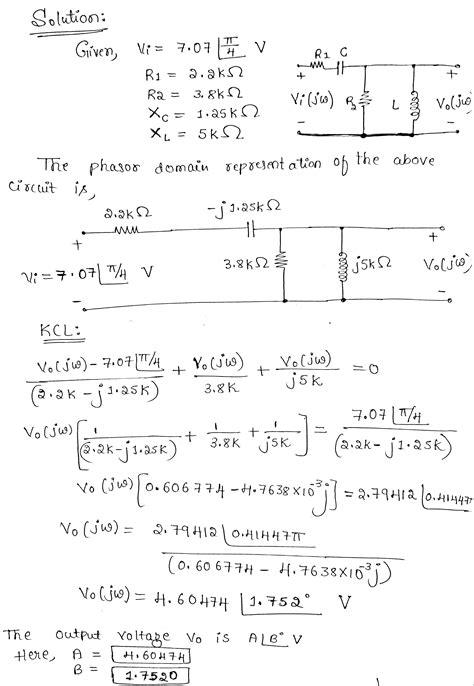 Solved Required Information The Circuit Shown In The Given Figure Is