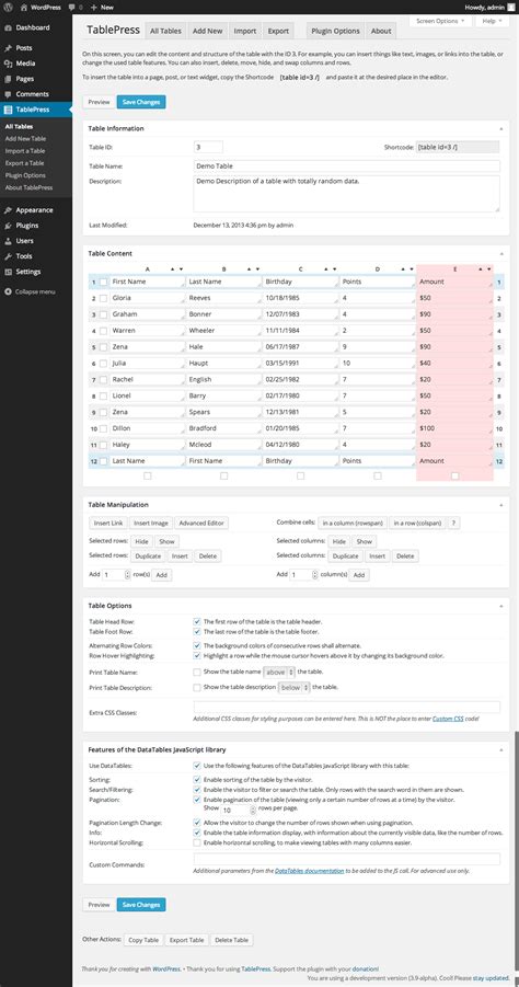 Tablepress Plugin Gratuito Para Hacer Tablas En Wordpress Smythsys It Consulting