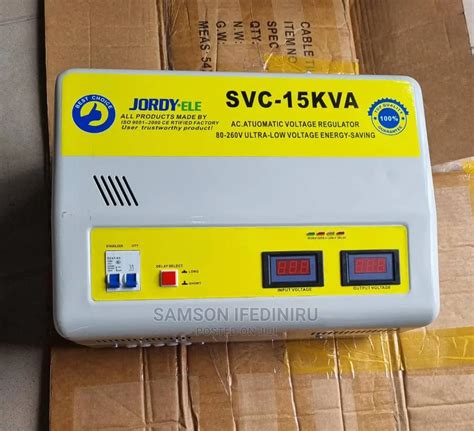 Jordy Ele 15kva Servo Wall Mount Stabilizer Input80v 260v In Amuwo