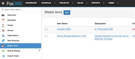 Billable Items Documentation