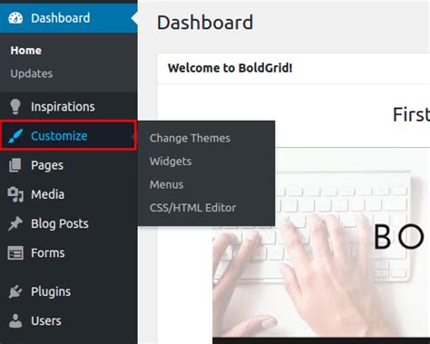 How To Use Widgets In The WordPress Customizer BoldGrid