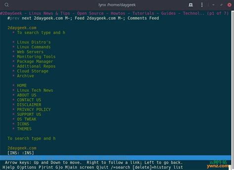 从linux终端中打开 访问 浏览网站 可用links elinks lynx w3m browsh linux命令 云网牛站