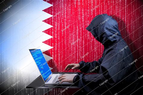 Anonymous Hooded Hacker Flag Of Qatar Binary Code Cyber Attack