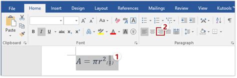 Easily Insert Right Aligned Captions Next To Equations In Word