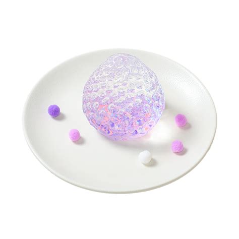 Purple Glow In Dark Strawberry Squishy Fufusquishy