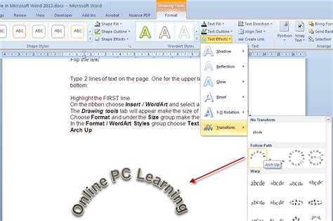 How To Curve Text In Word 2010 For Mac Corpsskyey