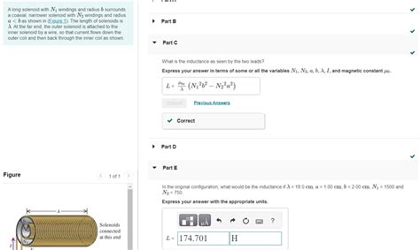 Solved A Long Solenoid With N1 Windings And Radius B