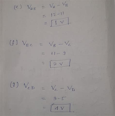 Solved For The Circuit Shown Below Calculate A Va B Vb C Vc D