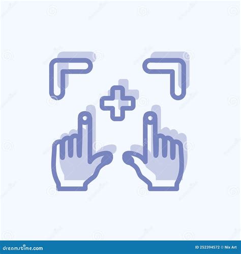 Icon Picture Action Suitable For Hand Actions Symbol Two Tone Style Simple Design Editable