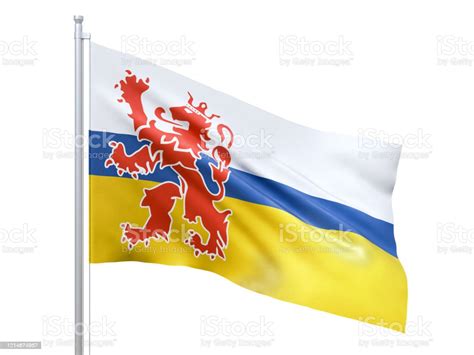 림부르크 플래그는 흰색 배경에 흔들리고 가까이 고립 3d 렌더링 0명에 대한 스톡 사진 및 기타 이미지 0명 3차원 형태 공단 Istock