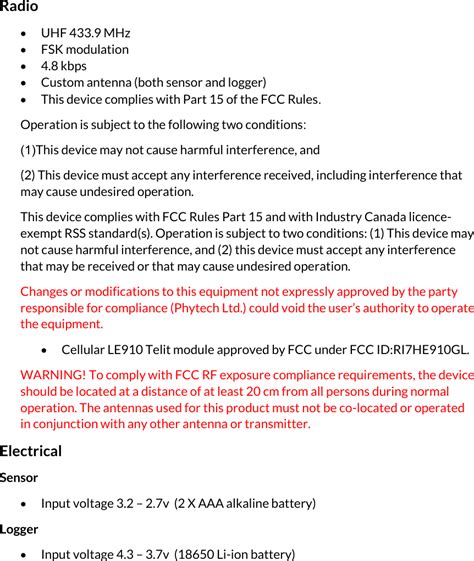 Phytech 102 Sensor Of Wireless Logger System User Manual