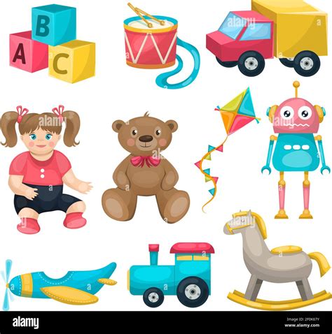 Figures And Objects Of Different Shapes Vector Illustrations Set Stock