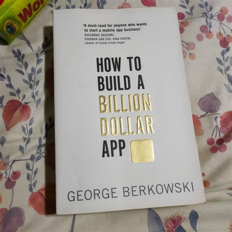 How To Build A Billion Dollar App Book Hobbies And Toys Books
