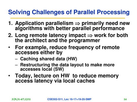 ppt cse 502 graduate computer architecture lec 16 17 19 20 symmetric multiprocessing