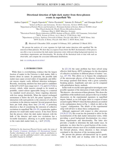 Pdf Directional Detection Of Light Dark Matter From Three Phonon