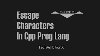 C Escape Sequences With Clear Examples And Outputs Compiled By Bilal Ahmad Khan AKA Mr BILRED