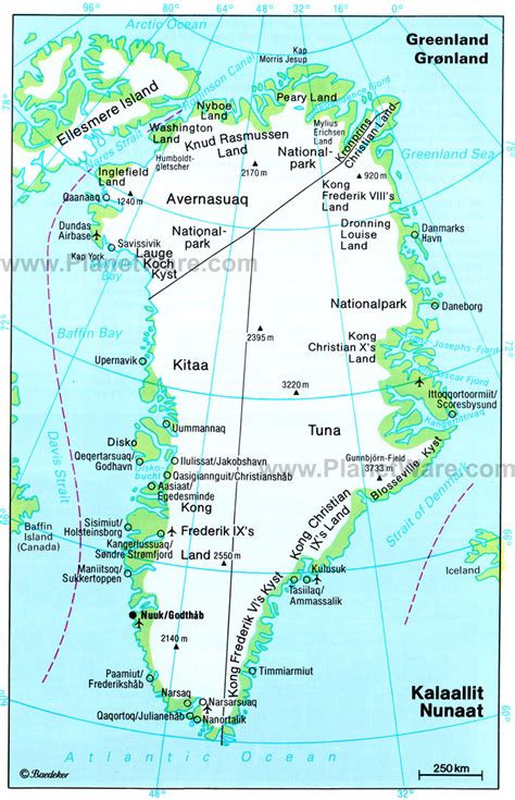 Greenland Administrative Detailed Map Administrative Detailed Map Of