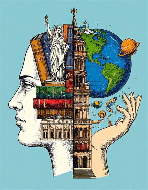 The Hemispheres Of The Brain Left Side Symbolizing Stock Illustration Illustration Of Logic