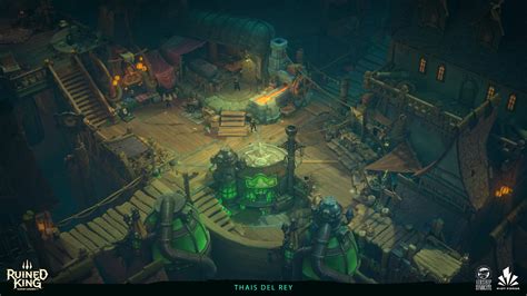 Thais Del Rey Game Art Portfolio The Market World Building