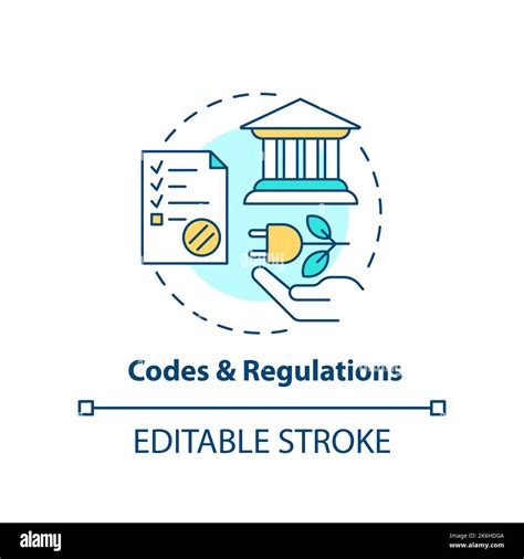 Codes And Regulations Concept Icon Stock Vector Image And Art Alamy