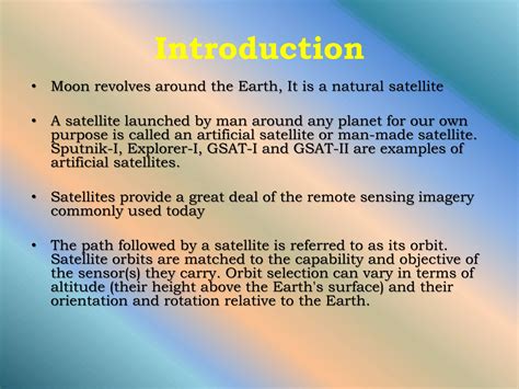 Geo Synchronous And Sun Synchronous Satellites Pptx
