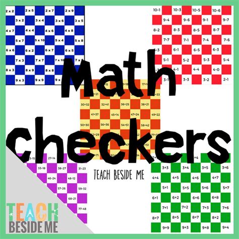 Math Checkers Bundle Teach Beside Me